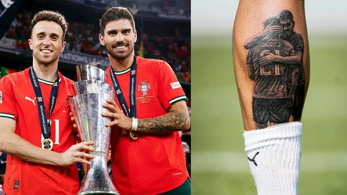 Ruben Neves new tattoo in memory of Diogo Jota